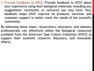 American Type Culture Collection (ATCC).pptx