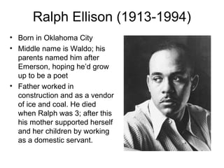 Atc english 1102 ppt ralph ellison | PPT