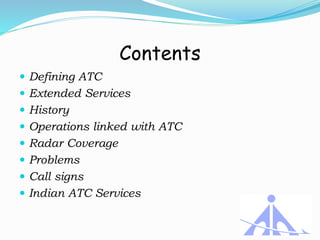 Air Traffic Control PPT | PPTX
