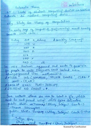 Automata Theory and Computability 18CS54 | PDF