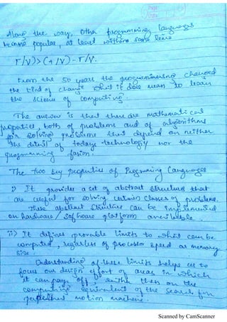 Automata Theory and Computability 18CS54 | PDF