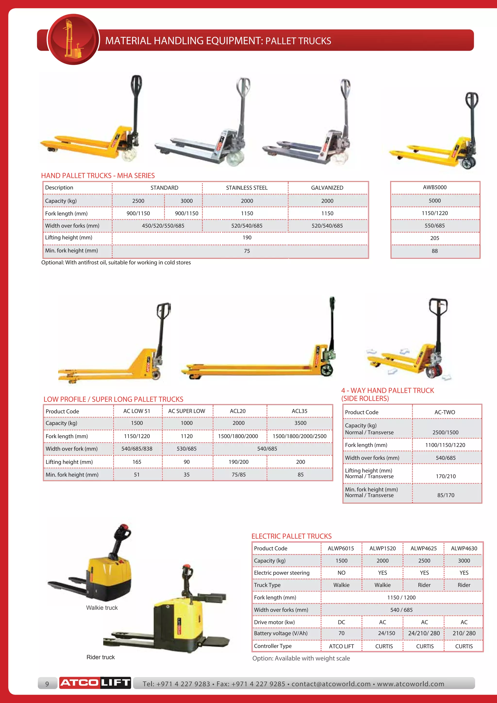 ATCO LIFT Catalogue | PDF
