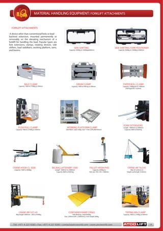 ATCO LIFT Catalogue | PDF