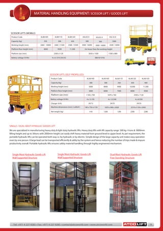 ATCO LIFT Catalogue | PDF