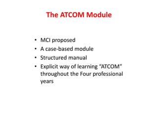 Atcom booklet & reflective practice | PPTX