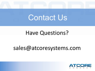 Atcore Connect Overview | PPT