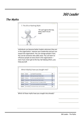 360 leader the myths session handout | PDF