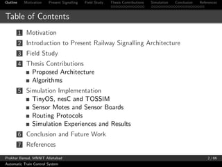 Automatic Train Control System using Wireless Sensor Networks | PDF