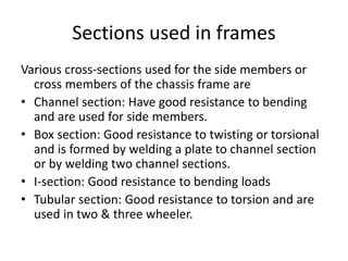 Automobile engineering 3rd Semester - Frames | PPTX
