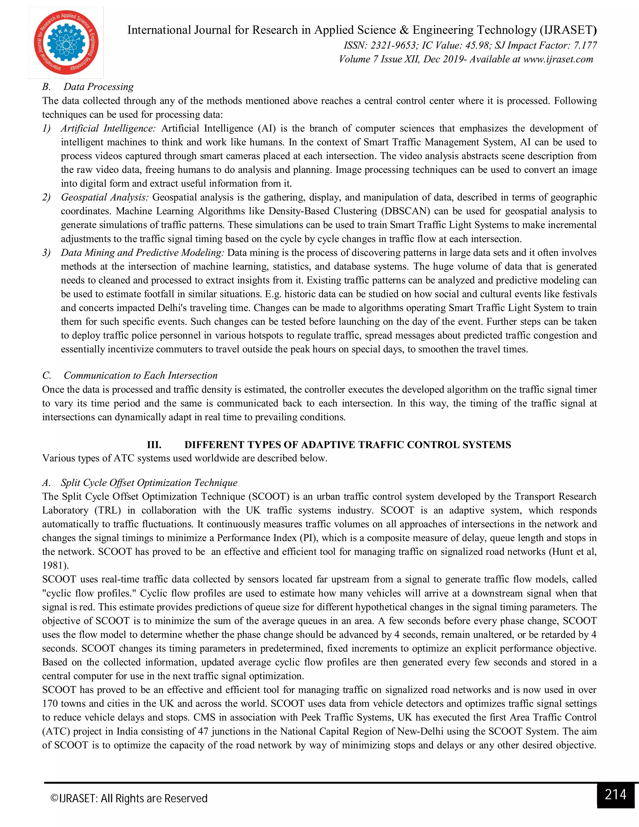 Adaptive Traffic Control System : The Smart and Imperative Traffic Monitoring System for India ...
