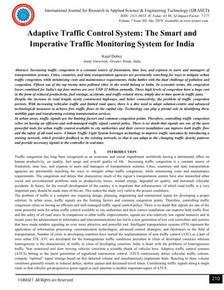 Adaptive Traffic Control System : The Smart and Imperative Traffic ...
