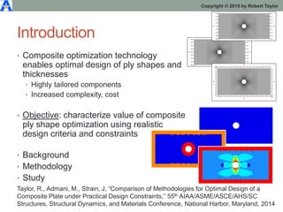 Composite Plate Optimization with Practical Design Constraints | PPT
