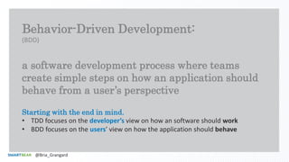 Successfully Implementing BDD in an Agile World | PPT