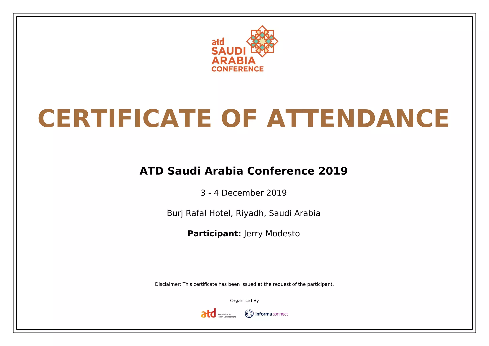 ATD certificate | PDF