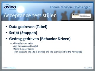 Introduction to Acceptance TDD | PPT