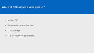 ATDD Quiz For Managers | PPT