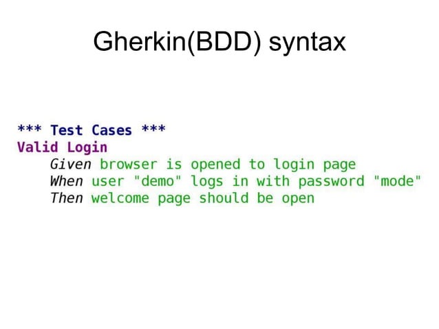 Acceptance Test Driven Development and Robot Framework | PPT