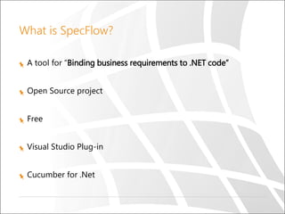 ATDD with SpecFlow | PPTX