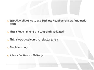 ATDD with SpecFlow | PPTX