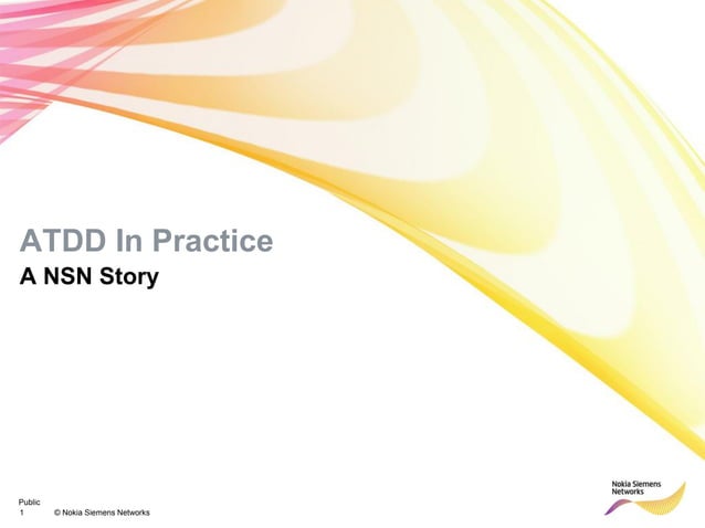 Atdd In Practice (Agile Tour 2010 Qingdao) | PPT