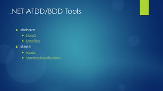 Spec(ing) Out Your Workflow with SpecFlow | PPT