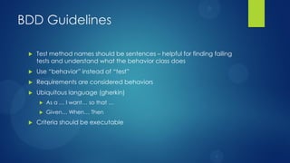 Spec(ing) Out Your Workflow with SpecFlow | PPT