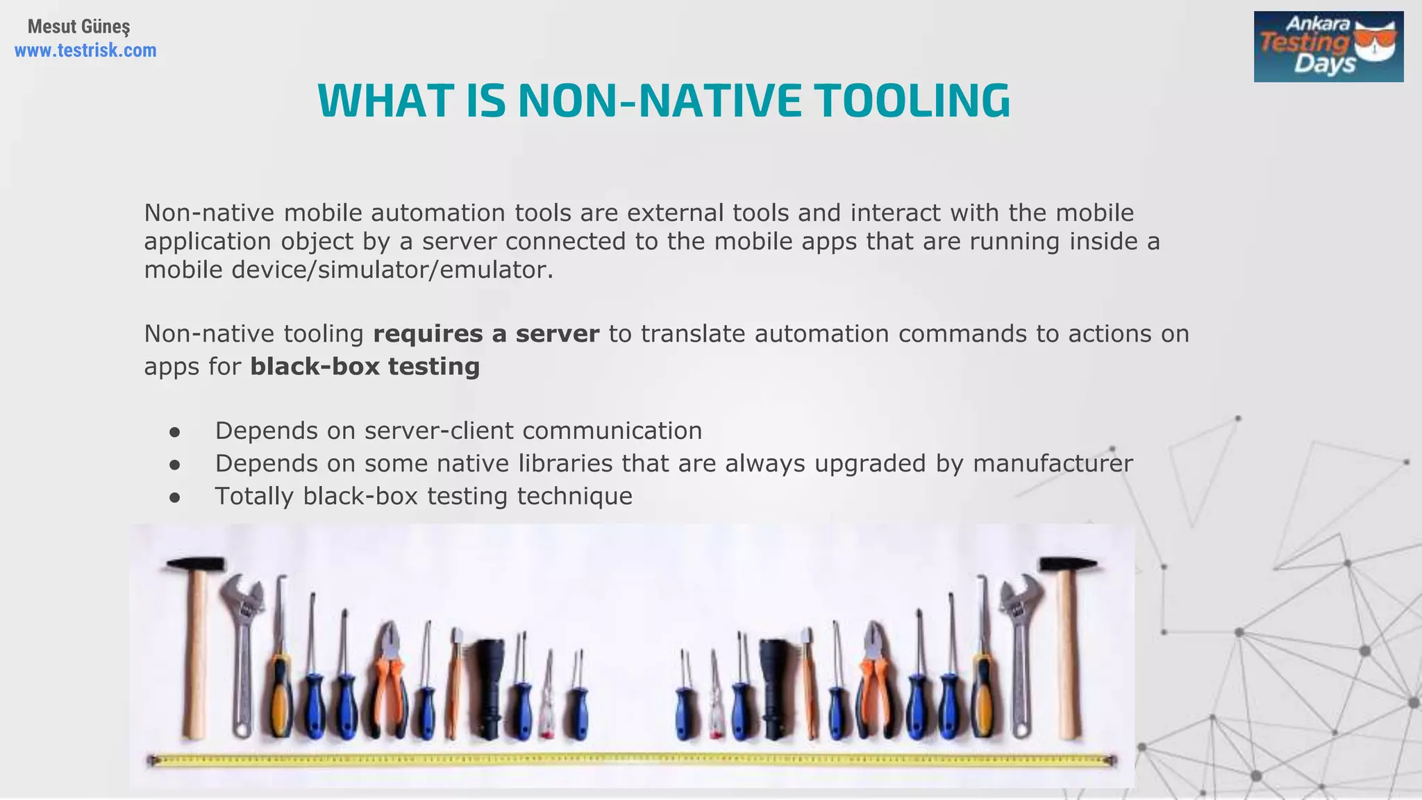 Native automation tooling for mobile application testing.pptx