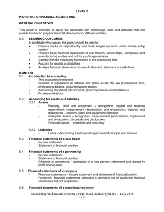 Atd syllabus july 2018 | PDF