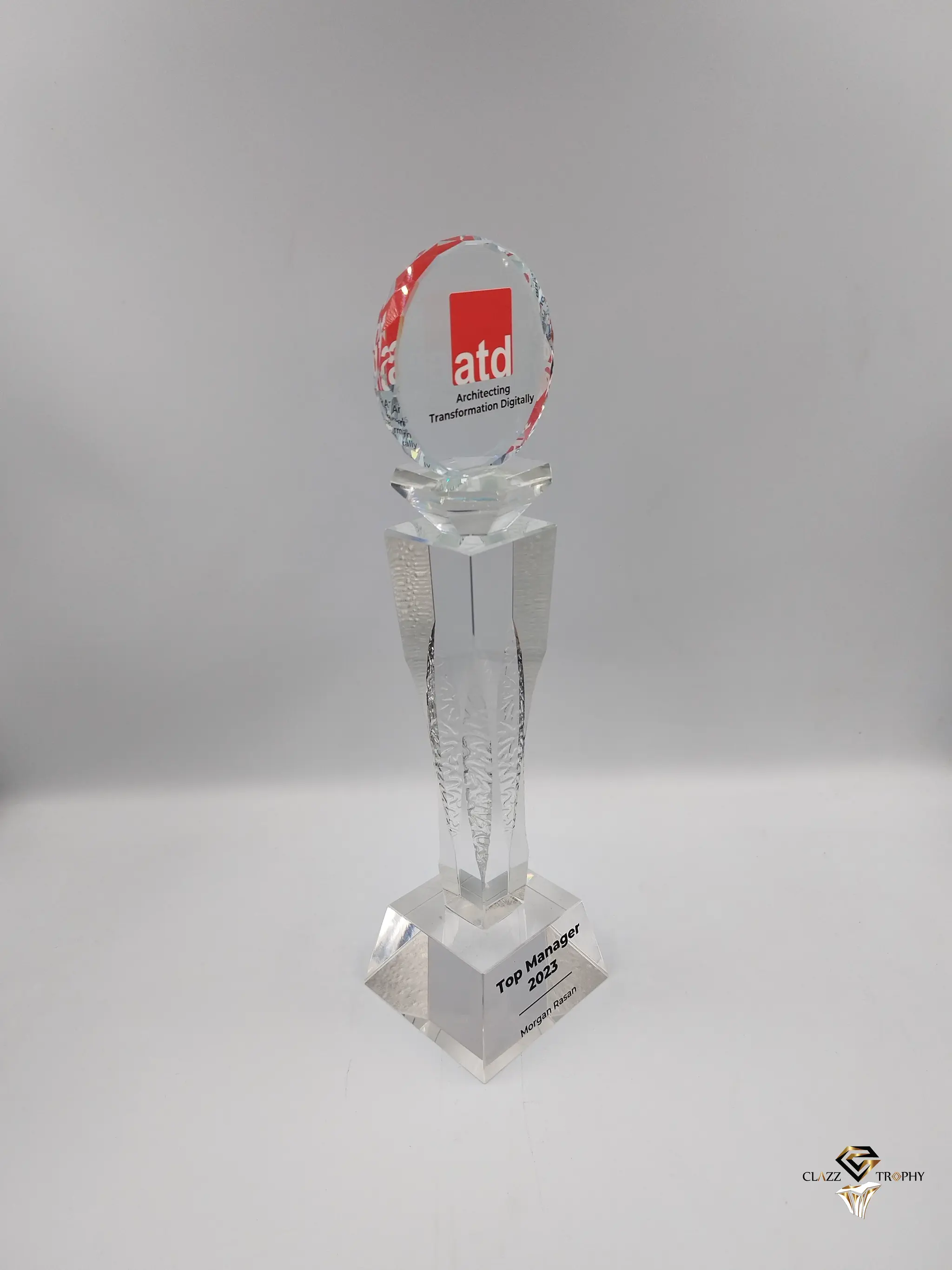 ATD Top Manager Crystal Trophy made by Clazz Trophy Malaysia | #1 ...