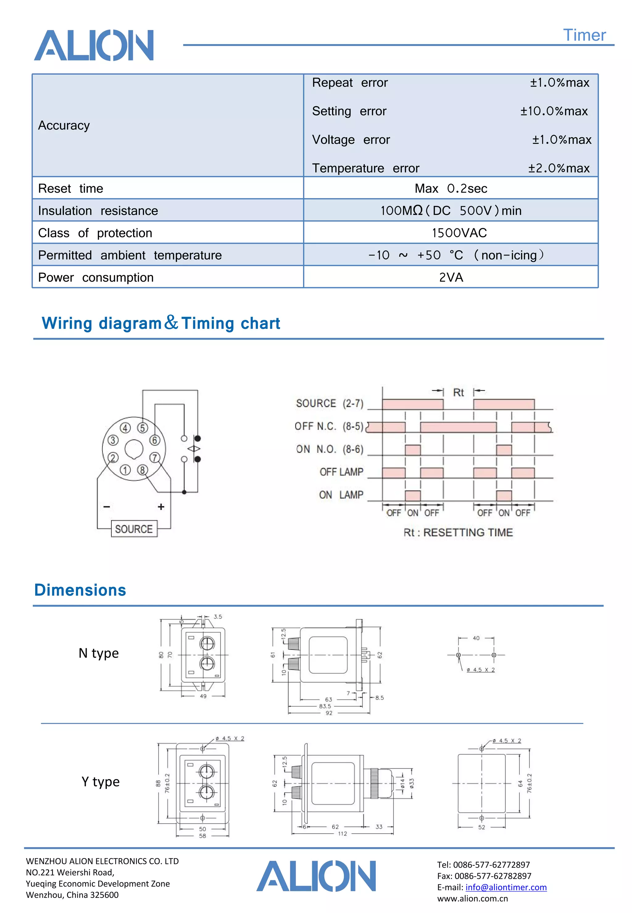 ATDV series multi range analogue timer relay | PDF
