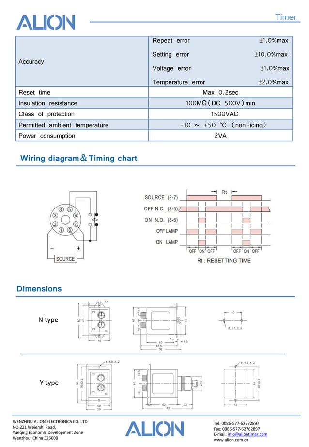 ATDV series multi range analogue timer relay | PDF