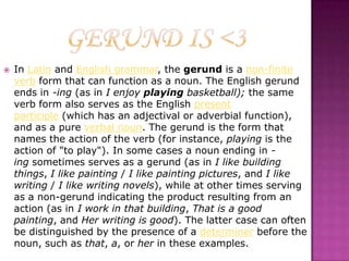 GERUND AND GERUND PHRASES | PPTX