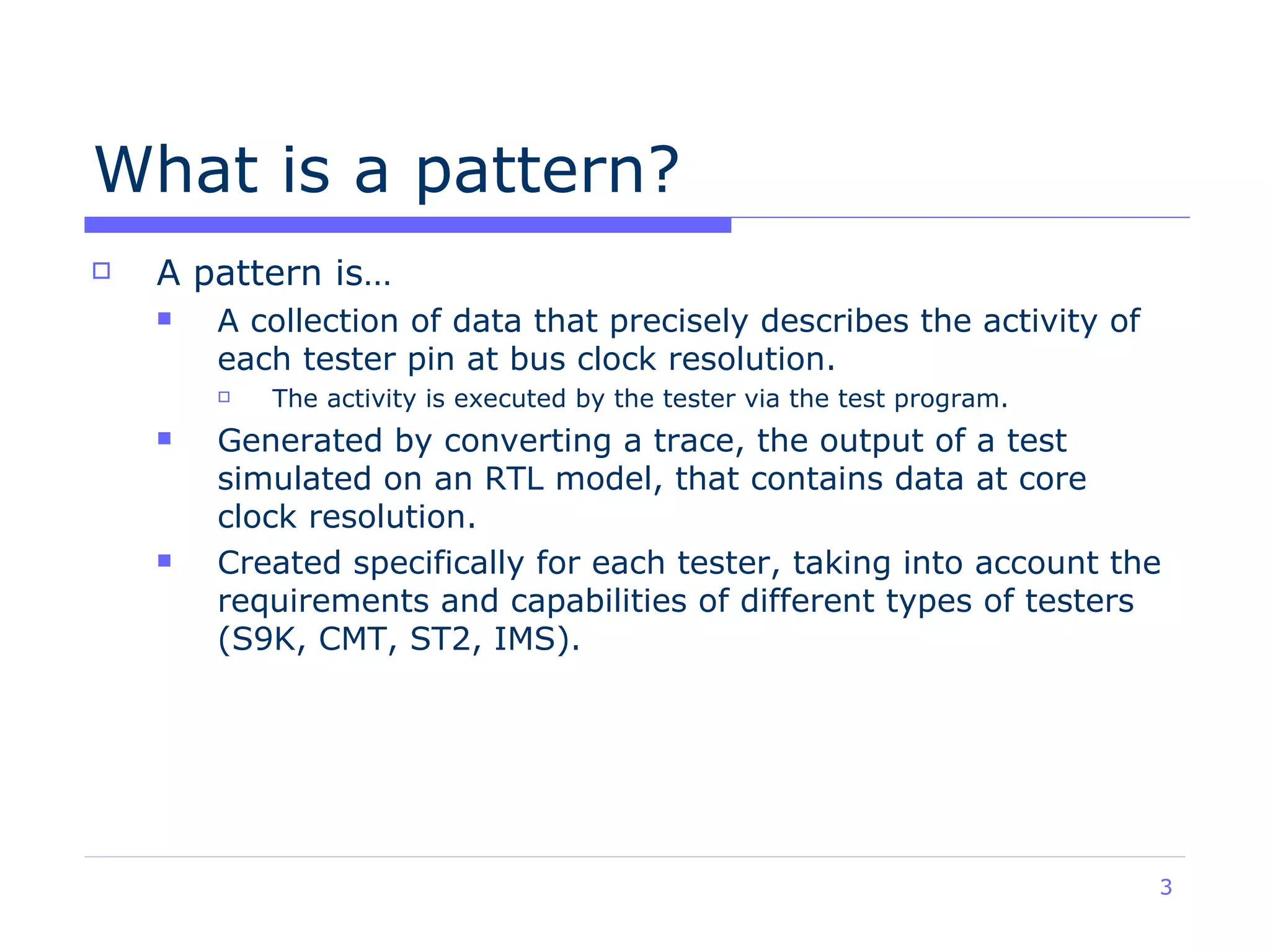 ATE Pattern Structure Basics | PPT
