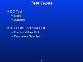 ATE Testers Overview | PPT
