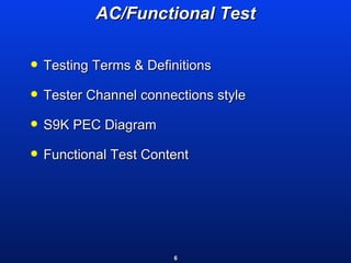 ATE Testers Overview | PPT