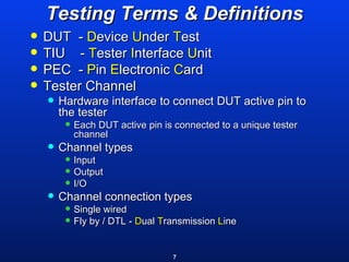 ATE Testers Overview | PPT