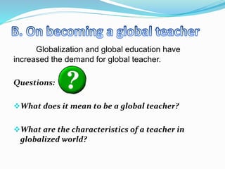 A teacher for the world | PPT