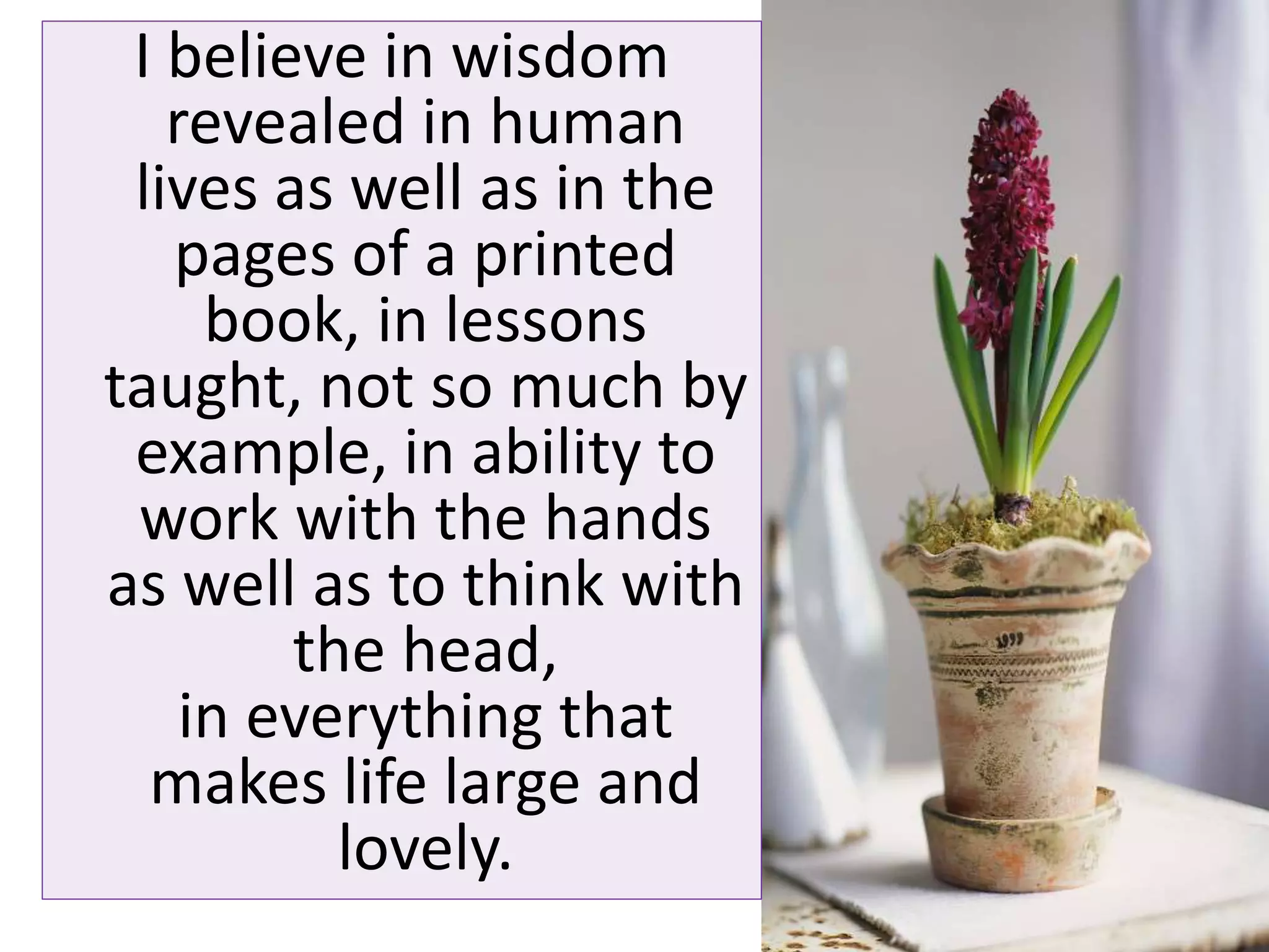 A Teachers Creed | PPT