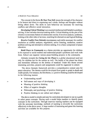 A teacher's guide to peace education | PDF
