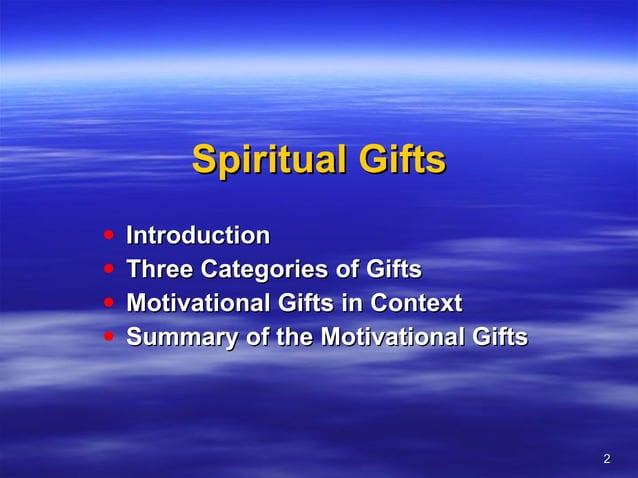 A Teaching On Spiritual Gifts | PPT | Spirituality | Religion ...