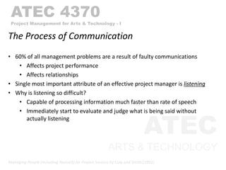 ATEC 4370 Communication Management | PPTX