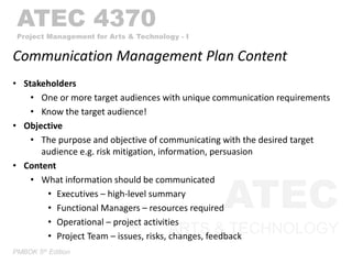 ATEC 4370 Communication Management | PPTX