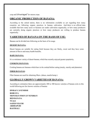 A technical guide book of banana | PDF