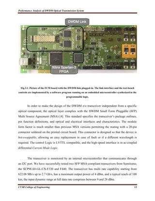 Dense wavelength division multiplexing.... | DOCX | Computer Networking | Computing