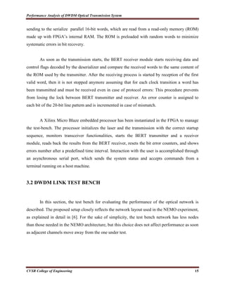 Dense wavelength division multiplexing.... | DOCX | Computer Networking | Computing