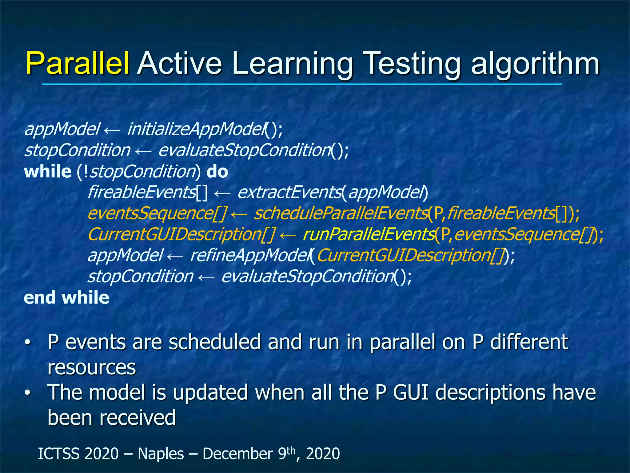 A technique for parallel gui testing of android applications | PPT