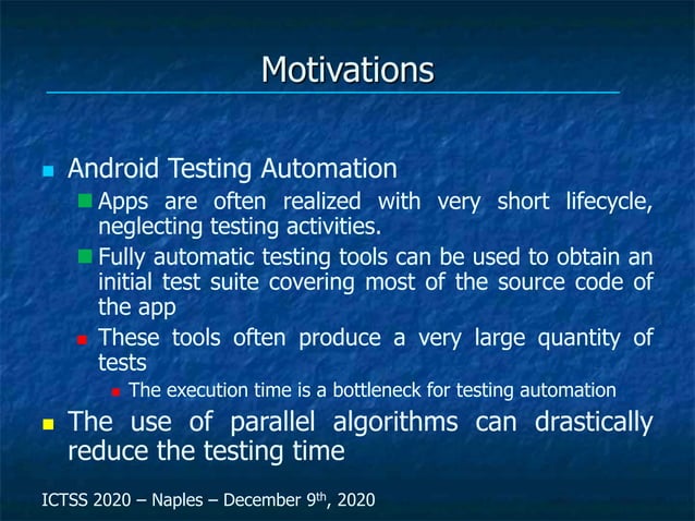 A Technique For Parallel Gui Testing Of Android Applications Ppt