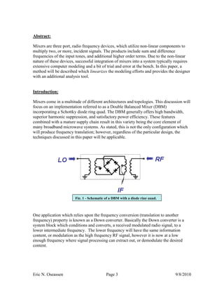 A Technique To Model A Frequency Mixer | PDF