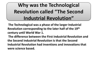 A technological revolution | PPTX
