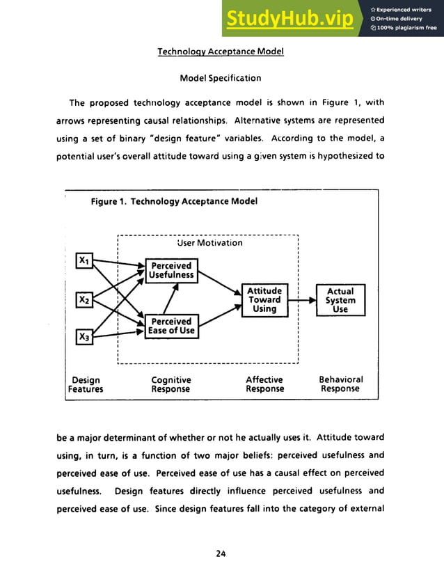 A TECHNOLOGY ACCEPTANCE MODEL FOR EMPIRICALLY TESTING NEW END-USER ...